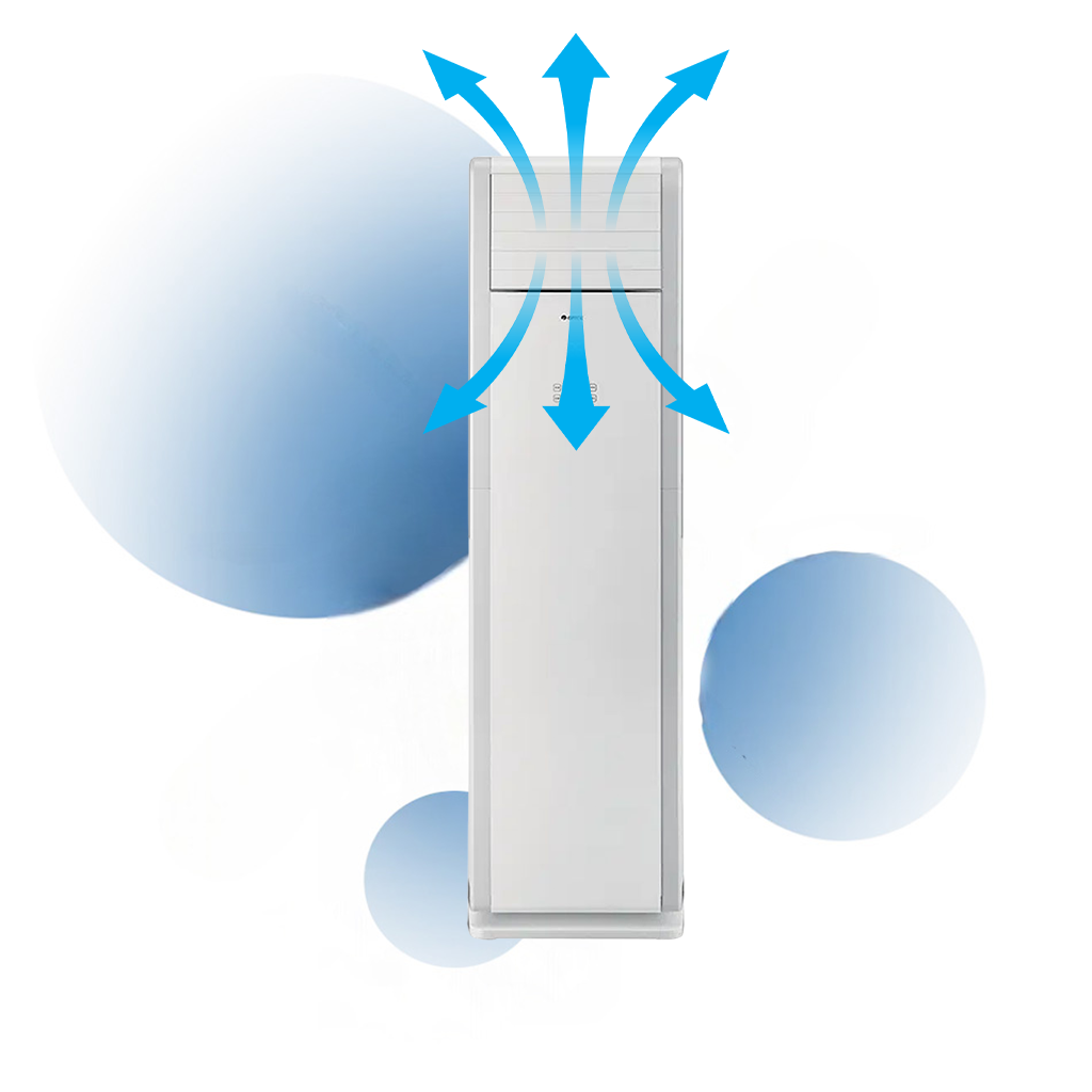 Инверторен колонен климатик Gree T-FRESH GVH48AL-K6DNC7A WIFI, 48000 ...